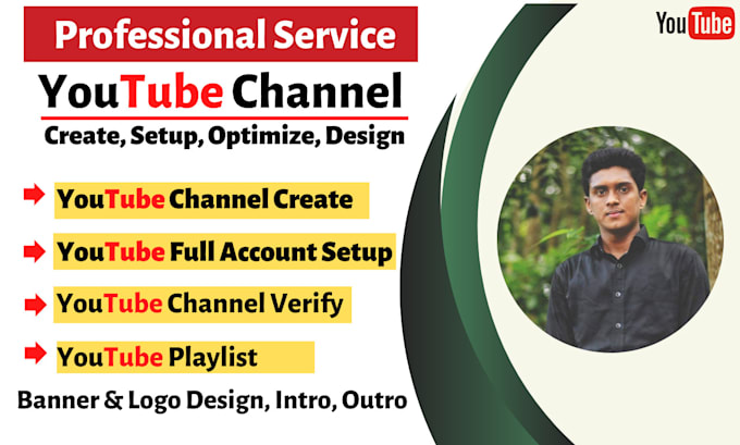 Create, setup and seo professional youtube channel by Naim68767 | Fiverr