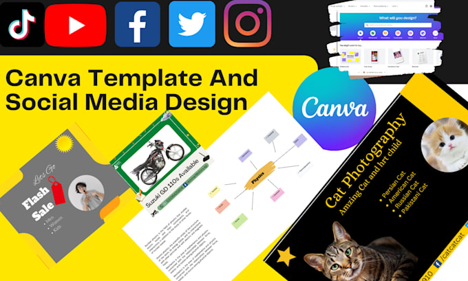 Make canva template and social media designs by Ayeshaundef | Fiverr