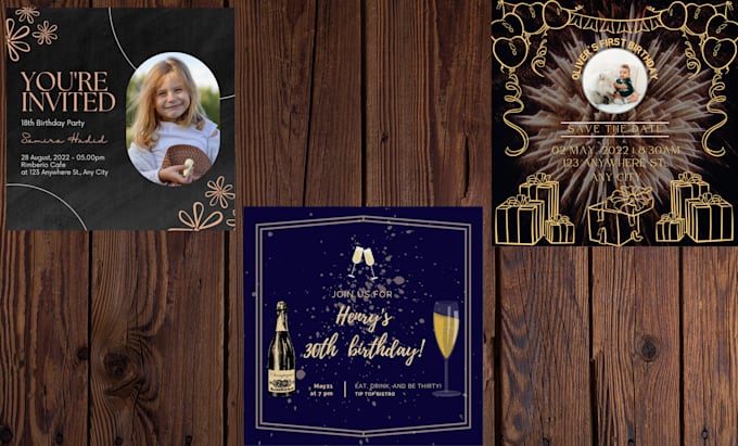 Design a custom and high quality invitations for events by Neerajnkv ...