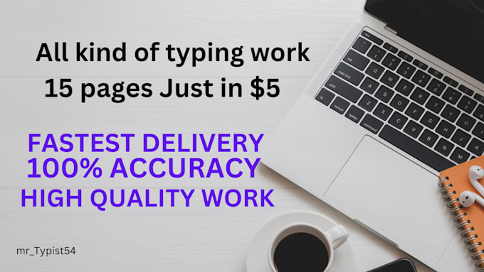 Do a fast typing job, retype scanned documents, your typist by Mr ...
