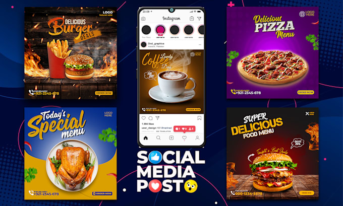 Design the best instagram post and facebook post by Gfx_waseem | Fiverr