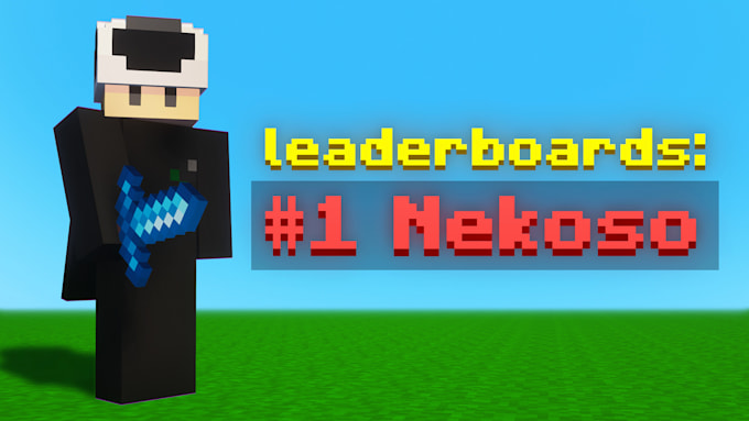 Make you a eye catching simple minecraft youtube thumbnail by Flodxz ...