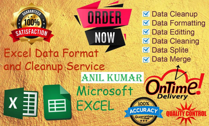 Do professionally excel data cleaning and formatting by Anilvis | Fiverr Do professionally excel data cleaning and formatting by Anilvis | Fiverr