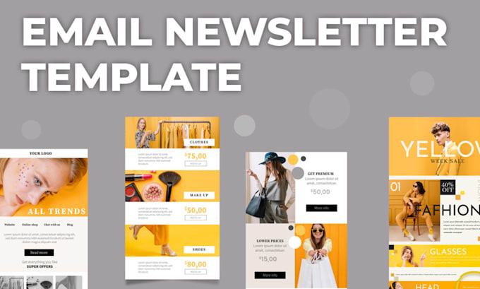 Design mailchimp newsletter and email template by Faixakram | Fiverr