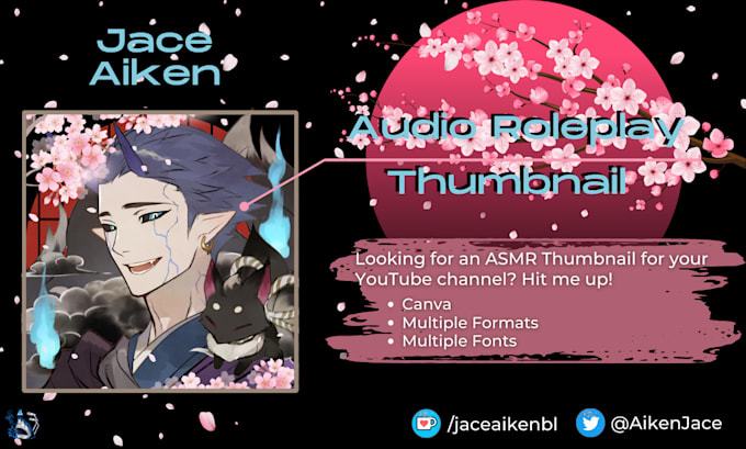 Create an asmr roleplay thumbnail by Jace_aiken | Fiverr