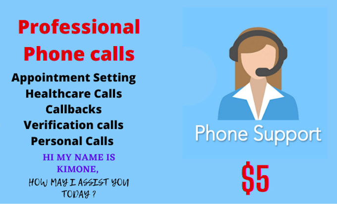 Make or answer all your phone calls by Kimonelawrence | Fiverr