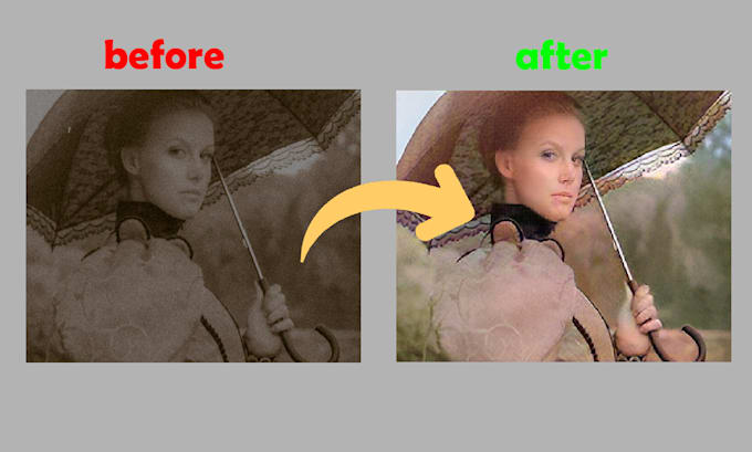 Restore old photos, fix and colorize old photo by Hamza_atig | Fiverr