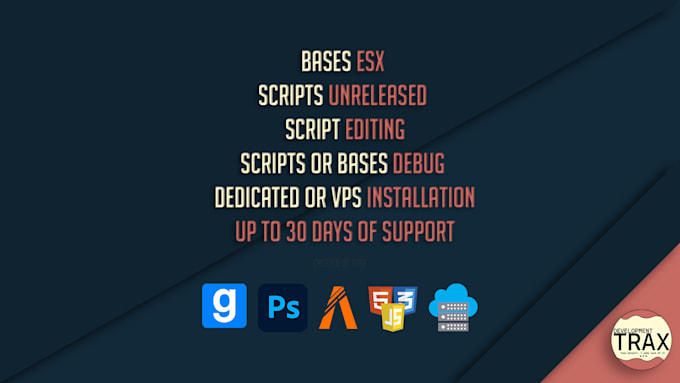 Create or modify scripts for you, esx databases and others by ...