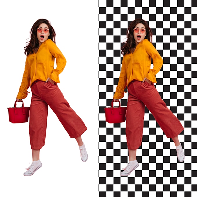 Do cut out the image and background and remove them from your image by ...