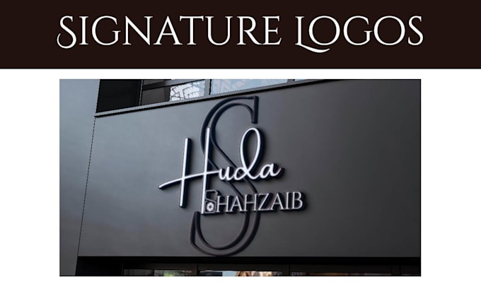 Create luxury signature, hand written logo by Ihuda_khan | Fiverr