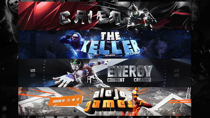 Design a professional gaming banner for youtube, twitter by Vannog ...