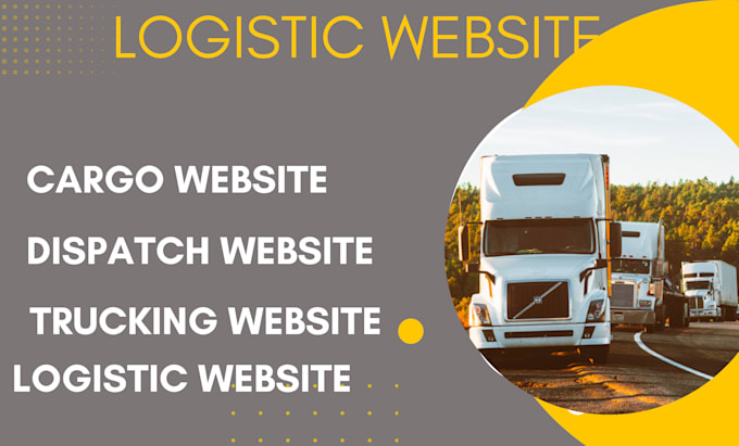 Design cargo website trucking website logistic website dispatch website ...