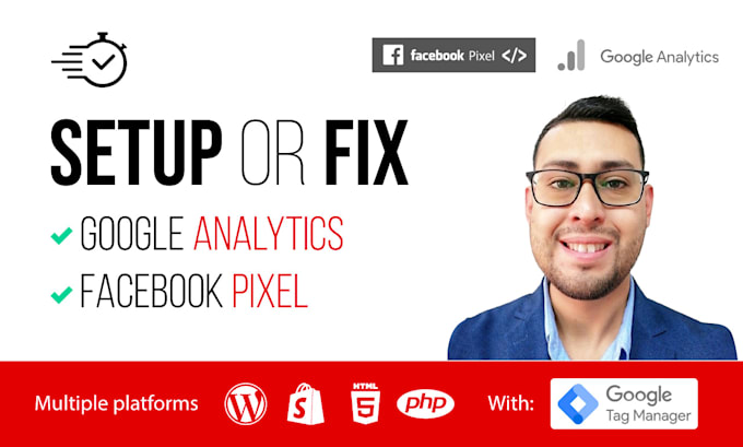 Install google analytics and facebook pixel in your website by ...