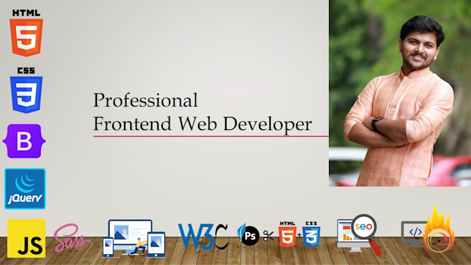 Be your front end web developer by Chirag25082001 | Fiverr