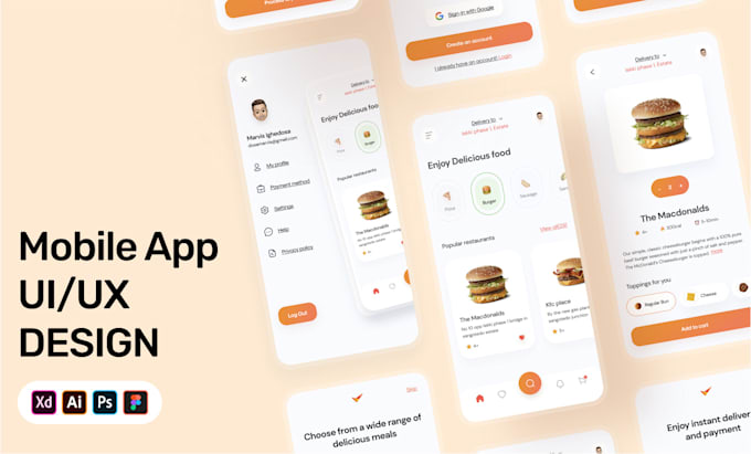 Do creative and modern ux ui for your website or mobile app by Apps_uiuxdesign | Fiverr