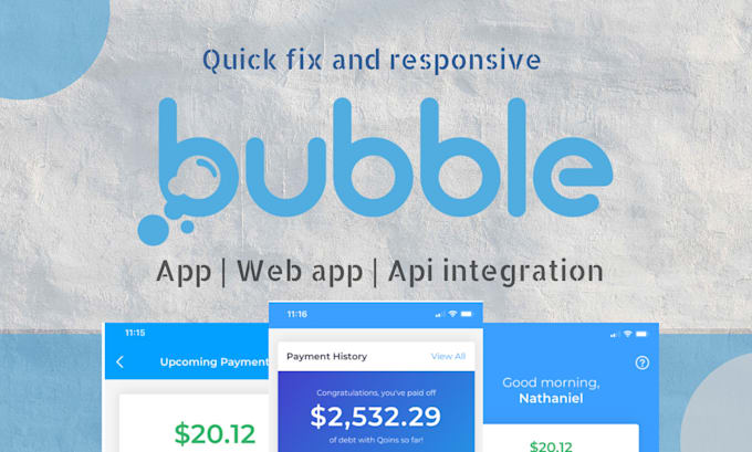 Be your bubble developer for bubble io app and bubble website by Dy_graphics | Fiverr