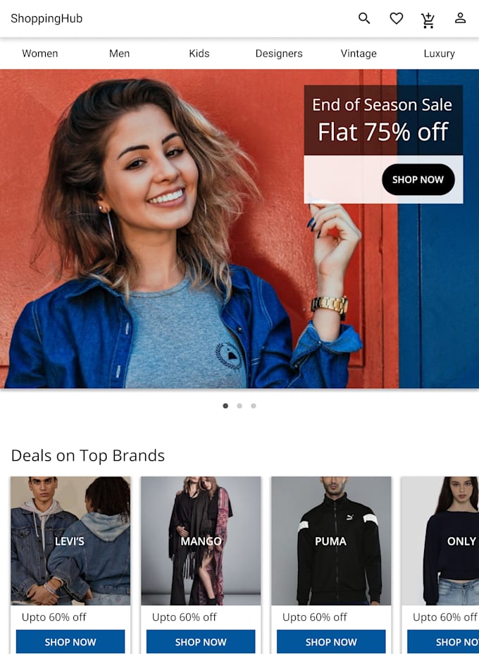 Build clean ecommerce website design by Kajalverma7 | Fiverr