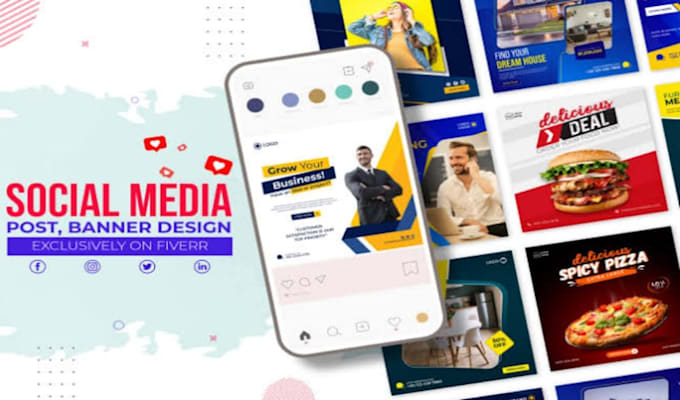 Design custom social media posts, posters, flyer, or menu by Becky544 ...