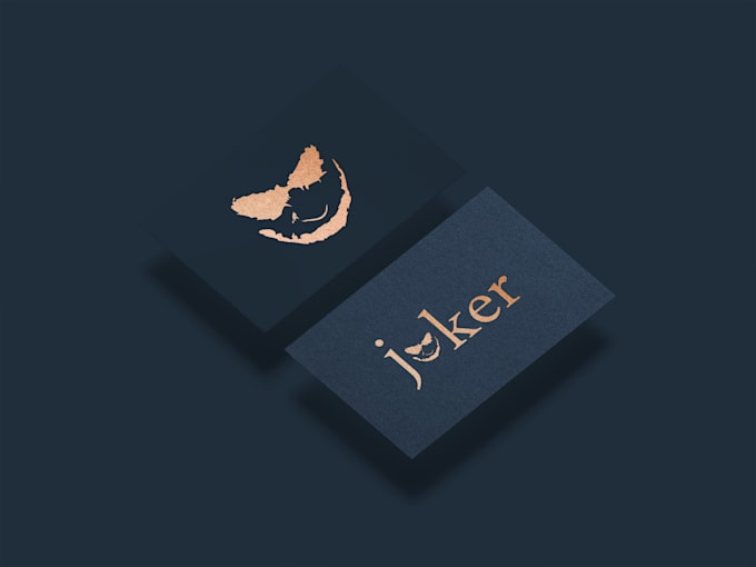 Card logo with the name joker by Mostafagomaa416 | Fiverr