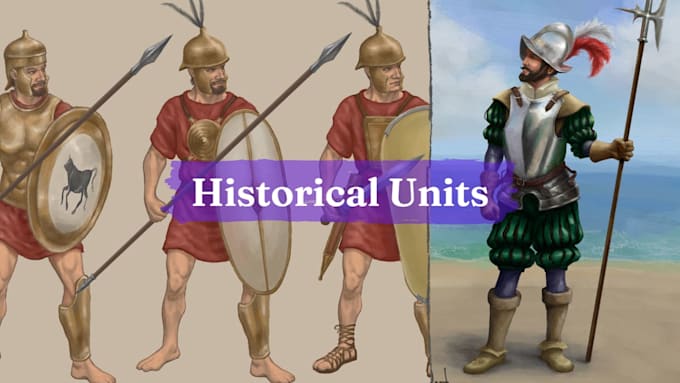 Draw historical warriors with weapons and armor by Enzue_28 | Fiverr