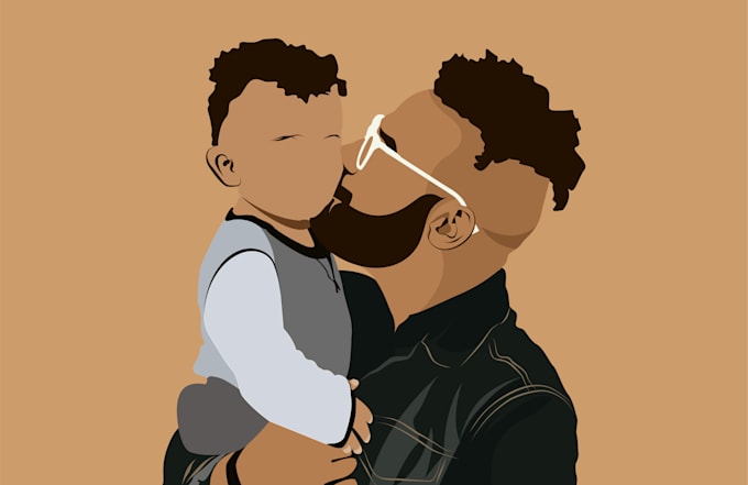 Draw A Minimalistic Vector Portrait By Eebraa Fiverr
