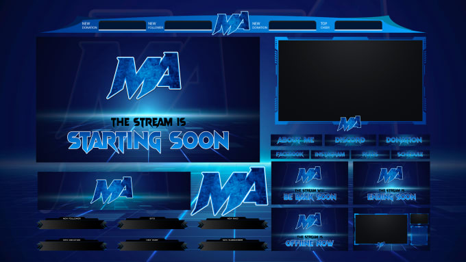 Design twitch stream package, logo, animations, and more by M_anas9 ...