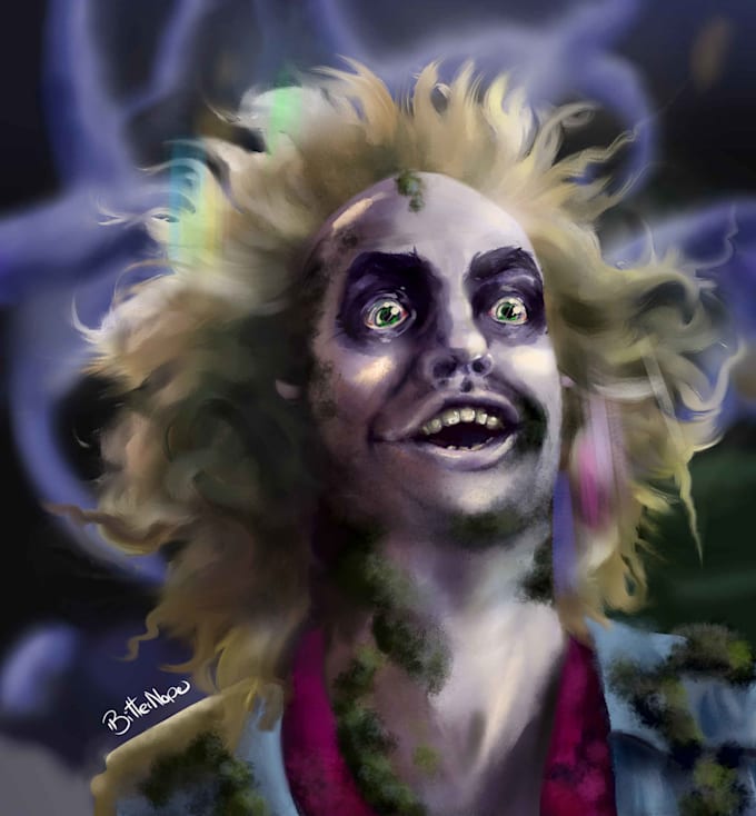 Draw colorful fantasy horror fanart by Bitternopeart | Fiverr