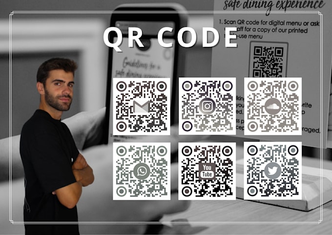 Create professional qr code design with your logo by Jgarper | Fiverr
