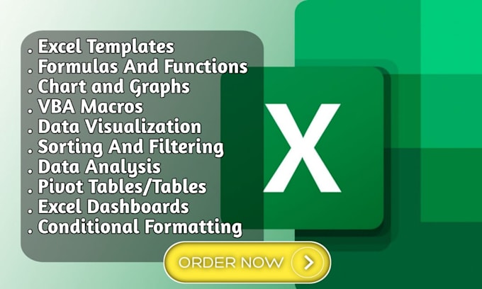 Create dashboard,charts,formulas,vba macros,spreadsheets and templates ...