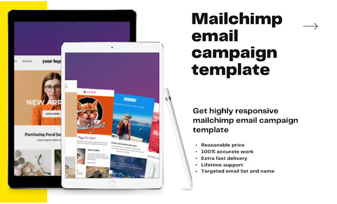 Setup a responsive email campaign newsletter template with mailchimp by ...