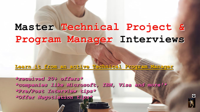 Help with technical project manager tpm interviews by Huskysilver | Fiverr