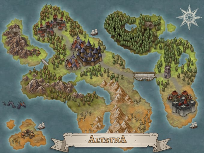 Create a custom dnd or ttrpg map for you by Herbdesigns | Fiverr