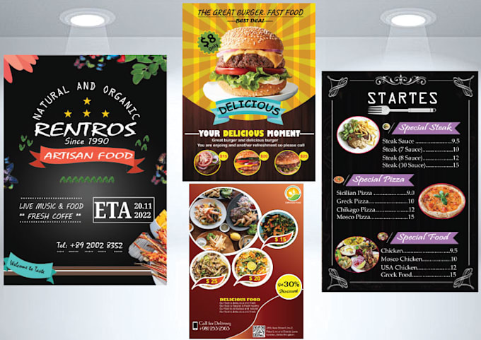 Design professional food menu, restaurant menu, catalog, brochure ...
