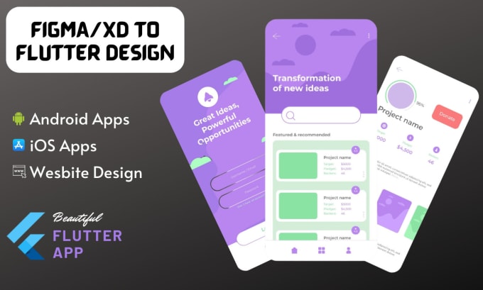 Convert Figma To Flutter App Design By Fluttery Code Fiverr