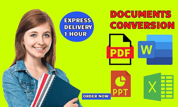 Converting your documents into pdf to word, excel, ppt, etc by Asifkhan388 | Fiverr
