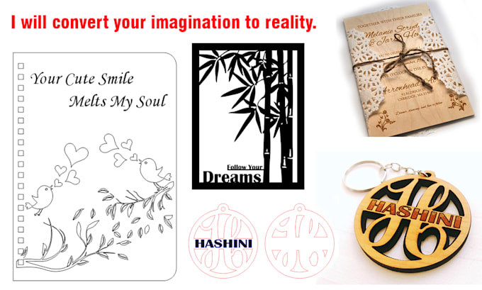 Create custom vector files for laser cutting by Tilldino | Fiverr