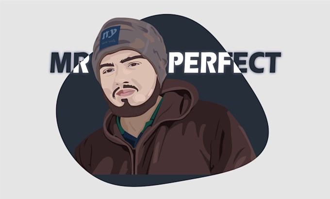 Draw your realistic cartoon vector face portrait illustration by ...