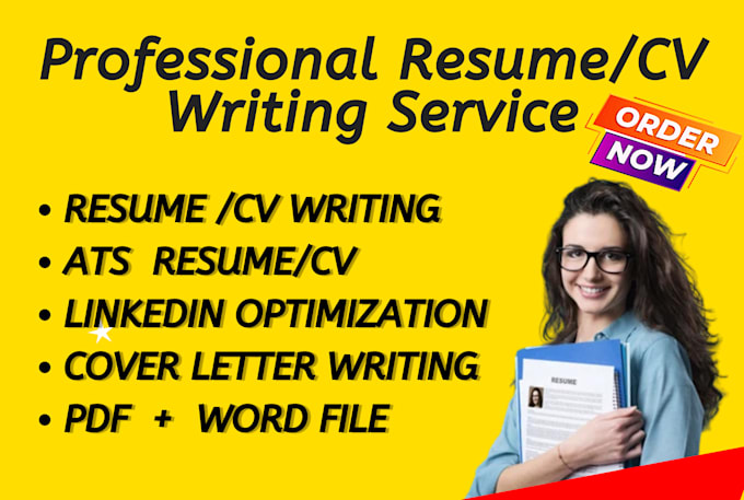 Provide professional ats resume, cv and cover letter writing service by ...