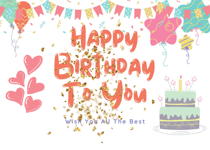 Create a nice a beautiful birthday card by Atiabaseer | Fiverr
