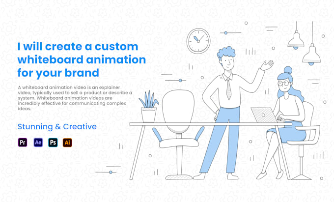 Create a custom whiteboard animation for your brand by Iamfahadaly | Fiverr