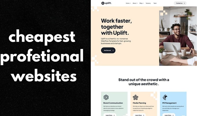 Design and build a highly converting website using webflow by Adambentahar444 | Fiverr