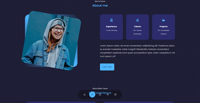 Create responsive react portfolio website by Moeez_ktk02 | Fiverr
