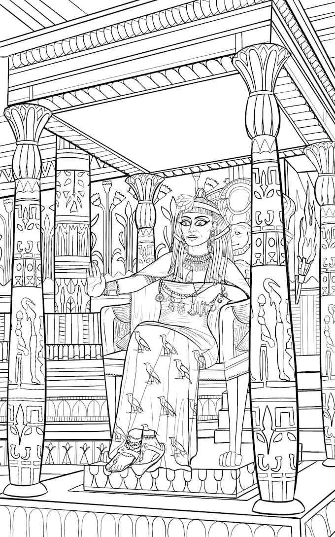 Create detailed coloring book line art by Sampda | Fiverr