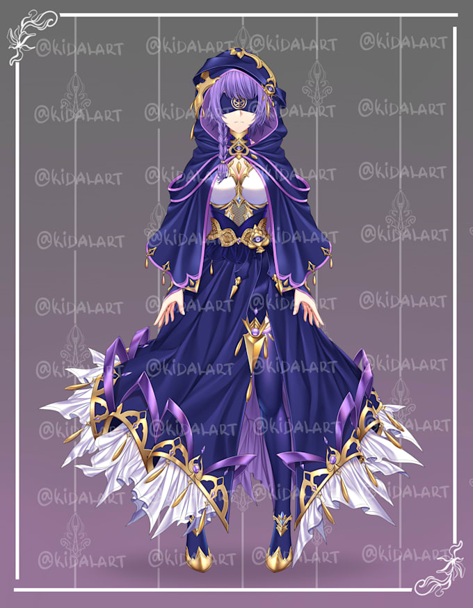 Create design for you avatar vtuber live2d full colors by Kidalart | Fiverr