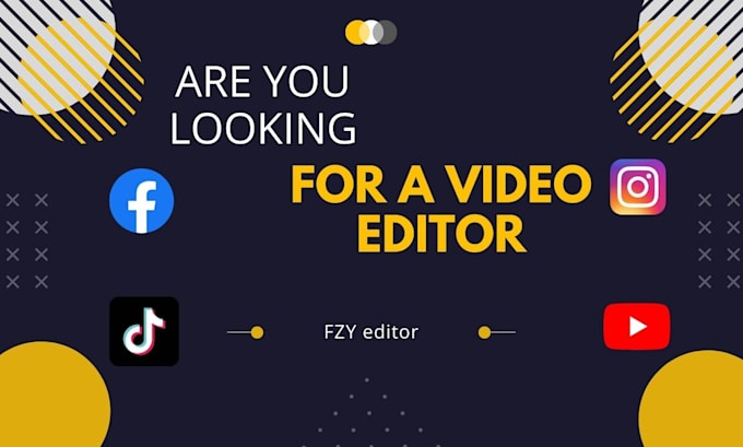Be your top notch video editor by Fzy_editor | Fiverr