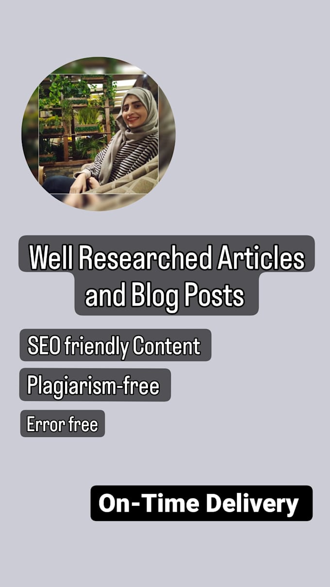 Write seo hone articles on topics of your choice within 24 hours by Sha_faq_jav_ed | Fiverr