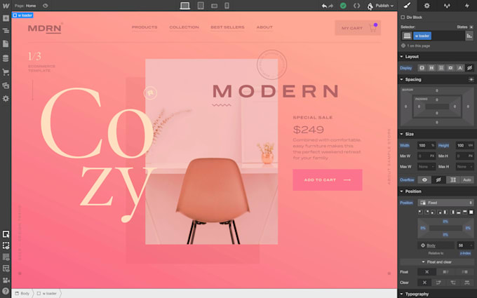 Create a cool responsive, modern webiste for you by Hevesitamas | Fiverr
