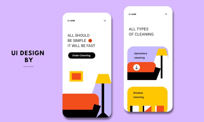 Create interesting ui ux designs by Duafatima6312 | Fiverr