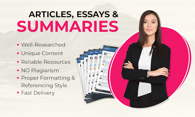 Be your professional essay writing seo service articles by Ujalahashim ...