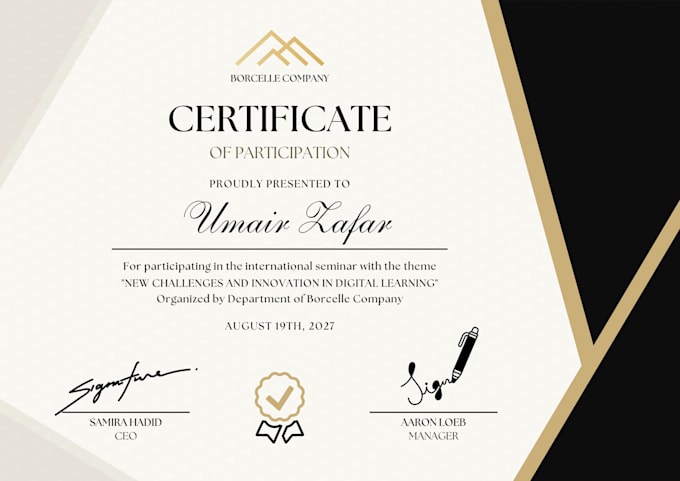 Design certificate, award, diploma, custom certificate, gift ...